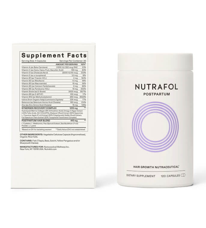 Nutrafol Postpartum - Hair Growth Supplement for Women Postpartum ...