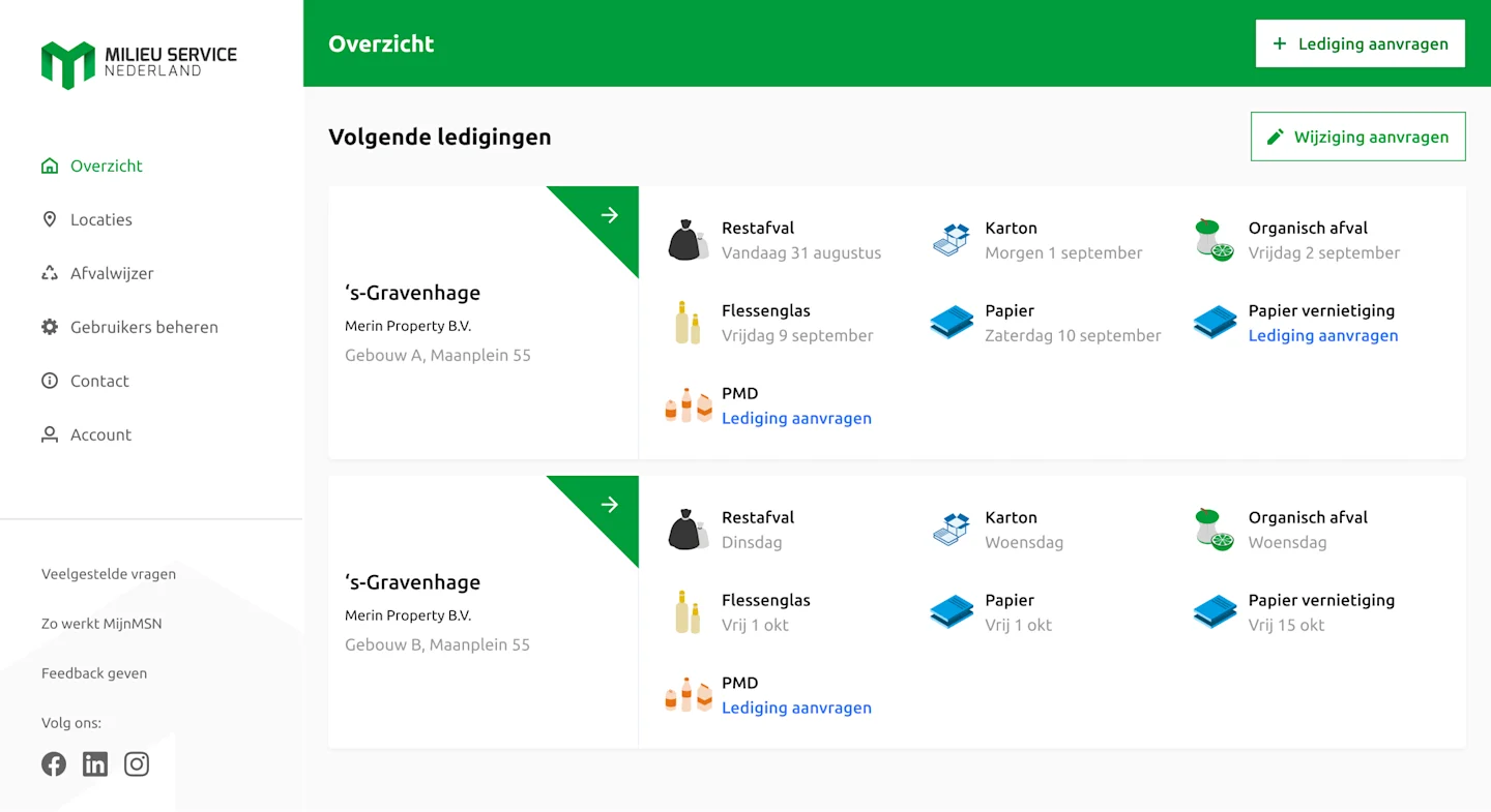 Case: Klantportaal voor digitaal afvalmanagement - MSN