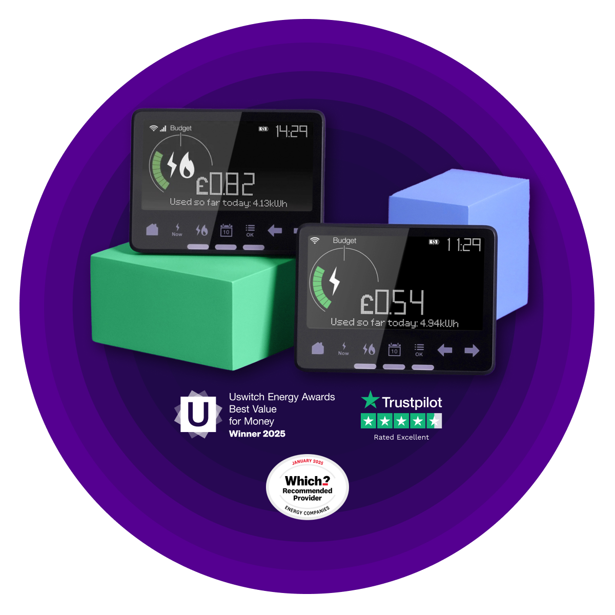 An image of utility warehouse smart meters including their energy award ...