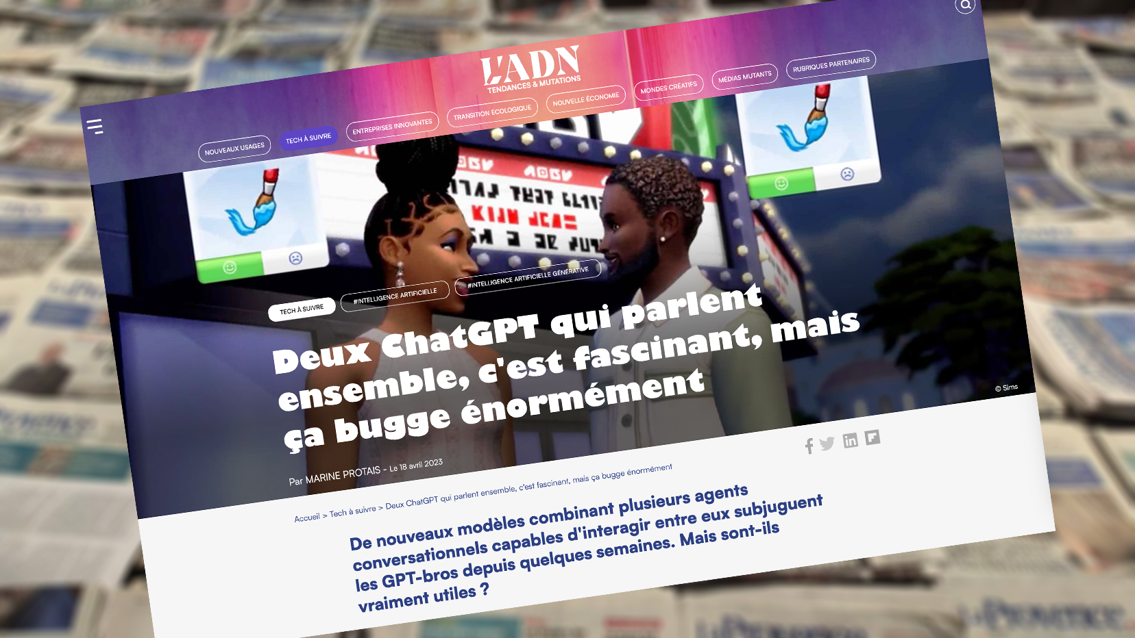 opsci • L'ADN : La combinaison d'agents conversationnels