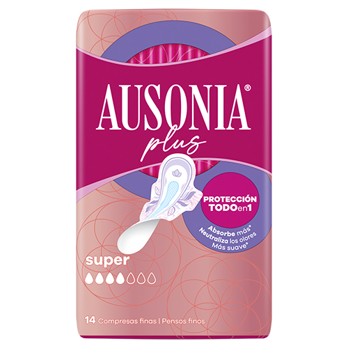 Compresas AUSONIA Plus Super con alas