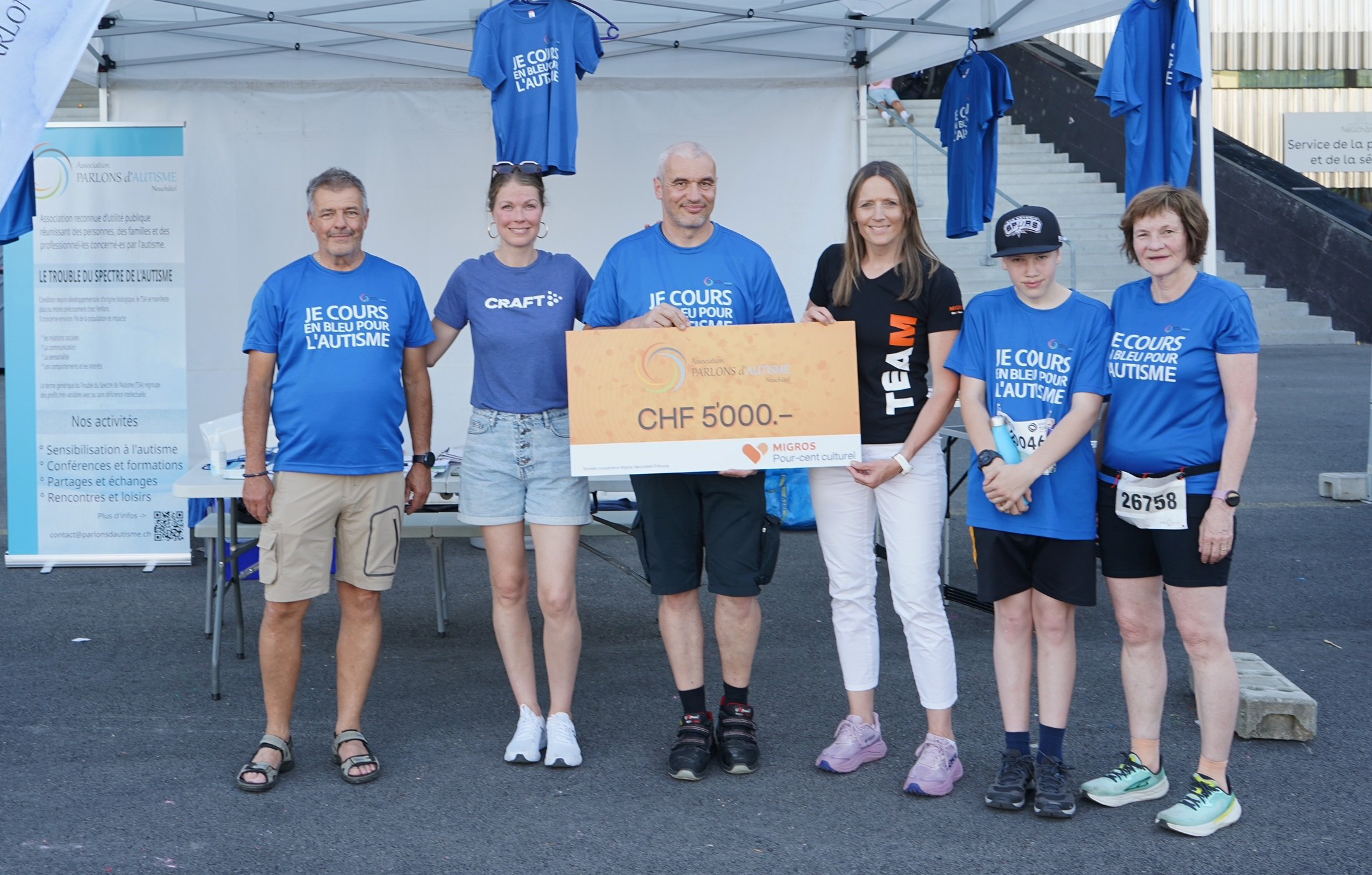 Courir pour la solidarité: CHF 5'000.– en faveur de «Parlons d’autisme ...