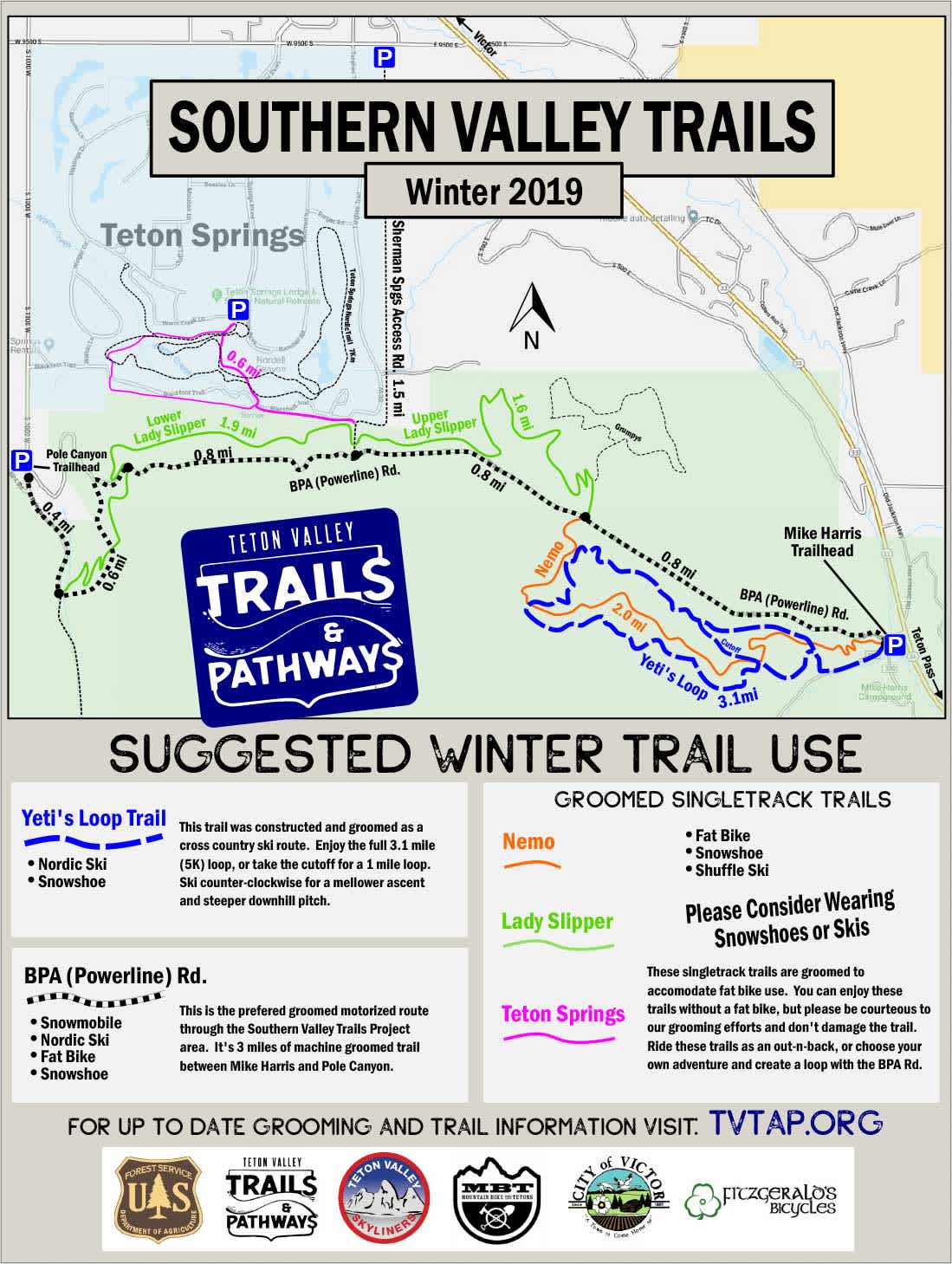 Teton Valley Nordic Grooming Report | Teton Valley Trails and Pathways