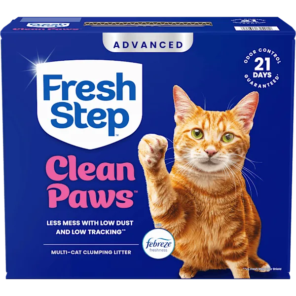 Fresh Step™ Clean Paws Scented Advanced Multi-Cat Litter, Low Tracking ...