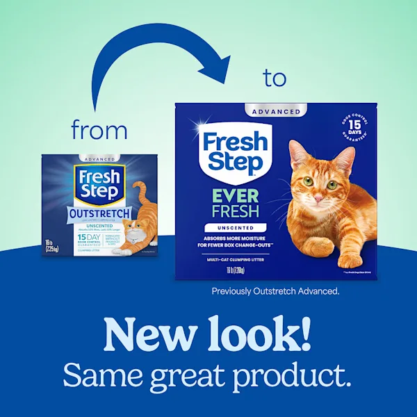 Fresh Step™ Ever Fresh Advanced Unscented Multi-Cat Litter – Ammonia ...