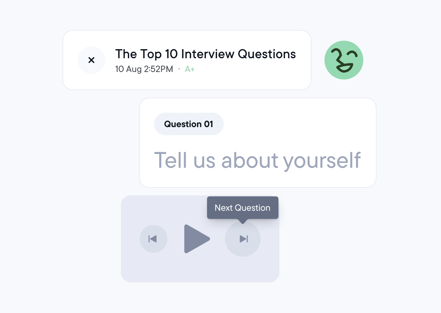 Interview prep and simulation: get detailed AI feedback! Career.io ...