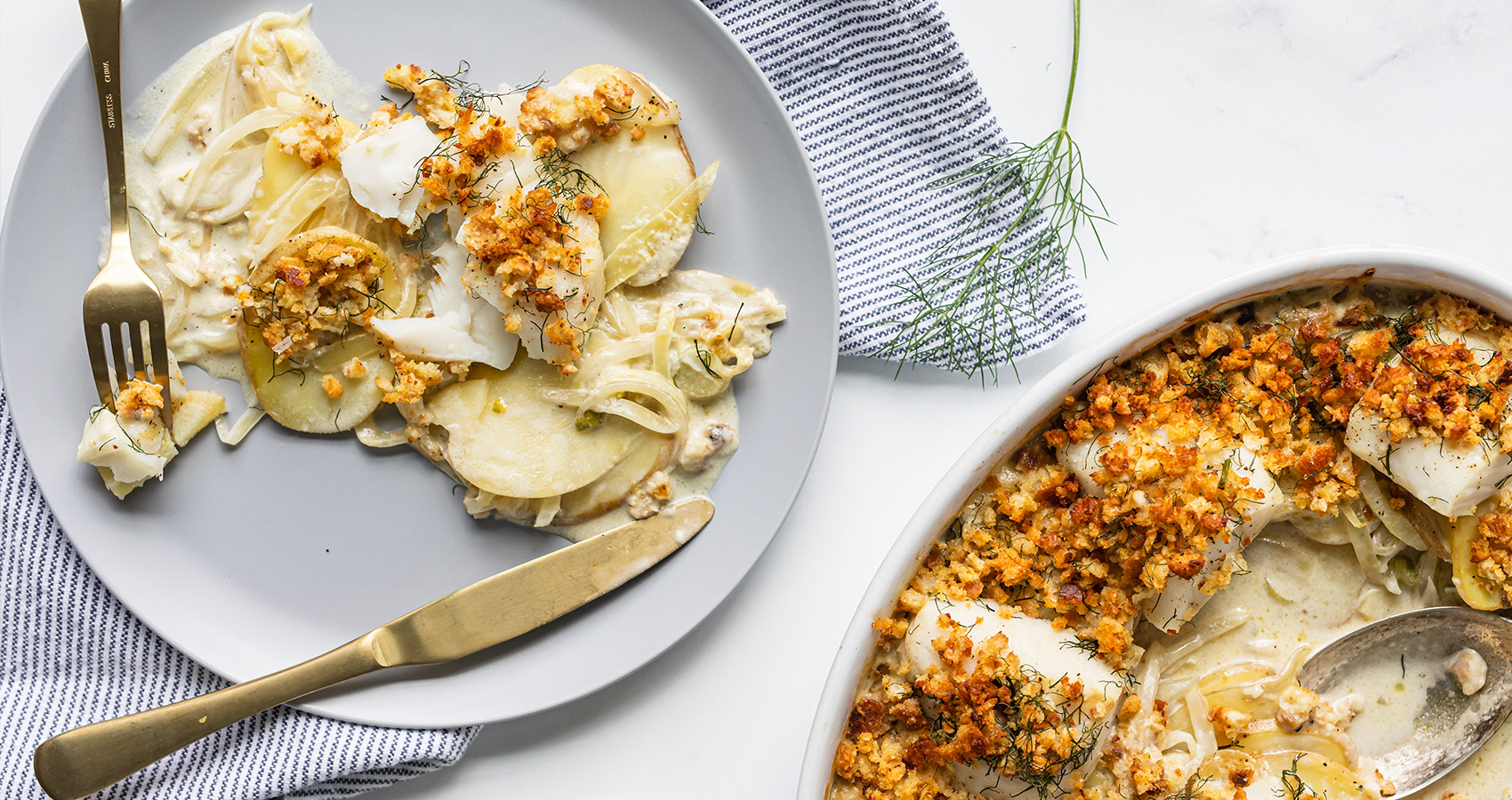 Baked Cod with Fennel & Yukon Potatoes | Recipe | Town & Country ...
