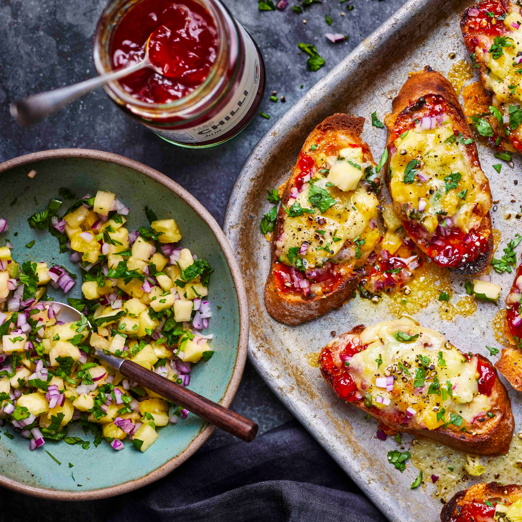 Mini Cheese, Pineapple and Chilli Jam Toasties Recipe | Ocado