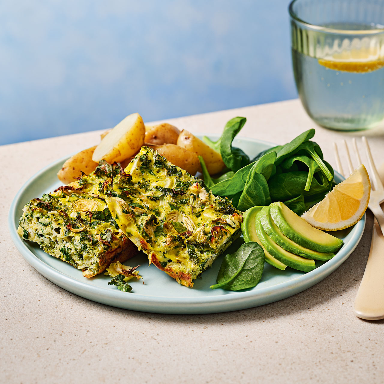 Air Fryer Green Goddess Frittata