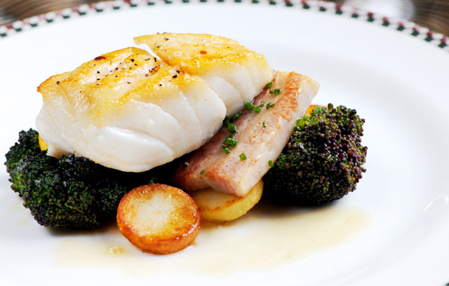 Matt Tomkinson's Cod with Pork Belly Recipe | Ocado