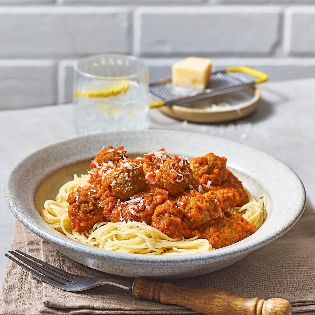 Hidden-veg Meatballs with Capellini Recipe | Ocado