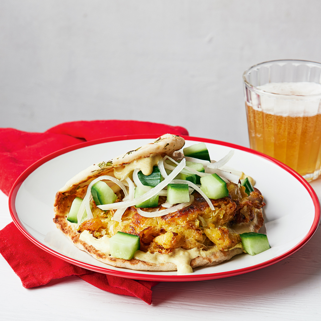 Fish Fritter Naan Wraps Recipe | Ocado