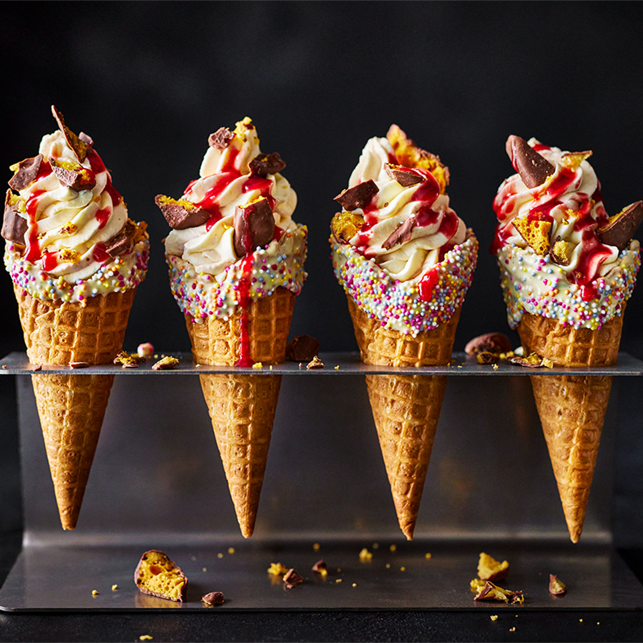 Ultimate Cheesecake Waffle Cones