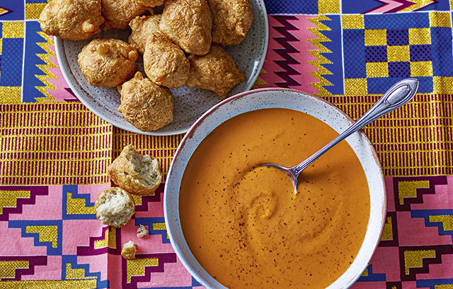 William Chilila’s Butternut Squash Soup with Puff Puffs Recipe | Ocado