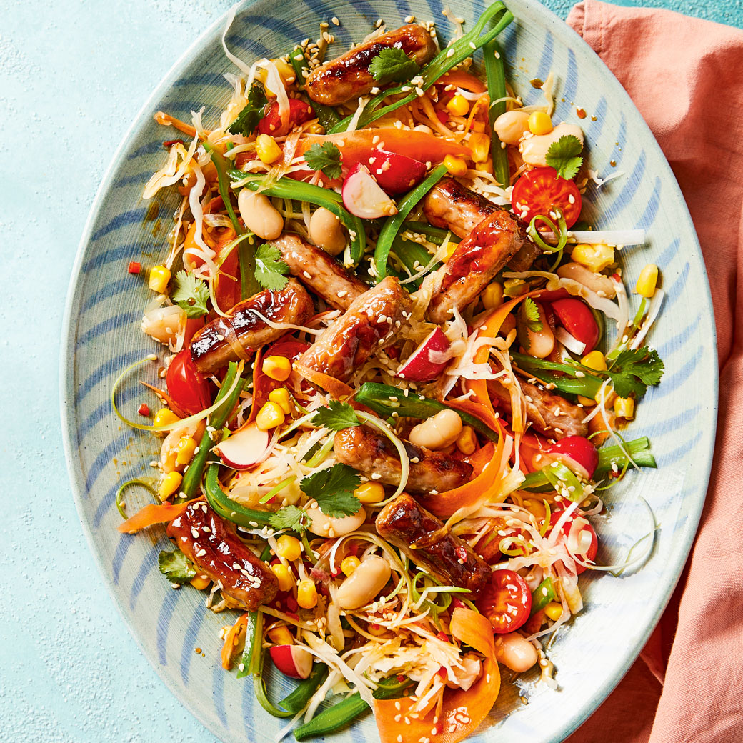 Cocktail Sausage Slaw Recipe | Ocado