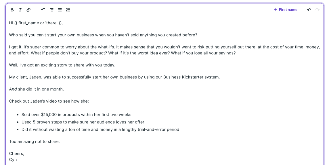 The 8 sales email templates you need for a thriving campaign | Podia