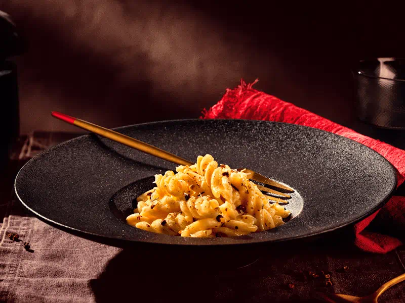 Fusilloni with smoked butter, Parmigiano Reggiano and Sichuan’s pepper ...