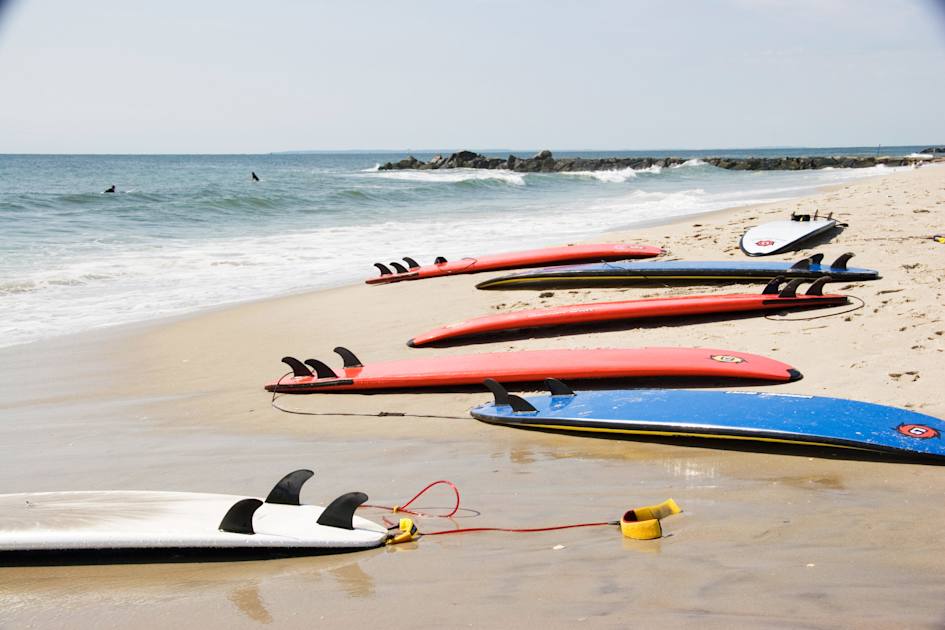 Surfing Lessons with New York Surf School at Rockaway Beach in New York ...