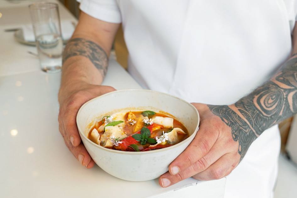 Chef Neal Harden of Jean-Georges Restaurant abcV presents Sweet Corn ...