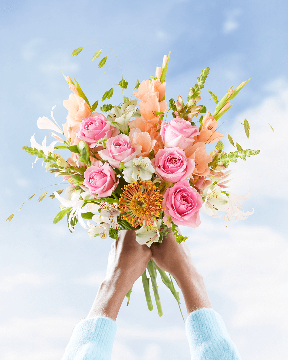 Summer Flower Bouquets Big Bouquet Of Flowers [Free Delivery]