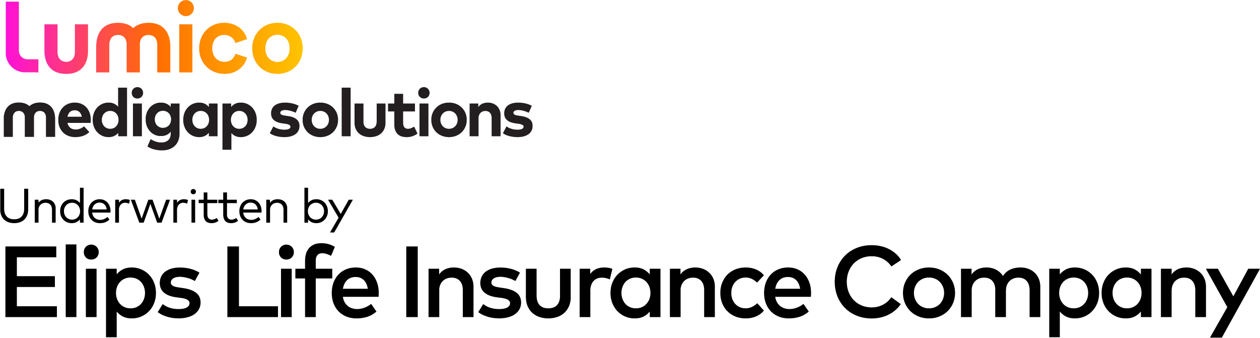 lumico medigap solutions Underwritten by Elips Life Insurance Logo