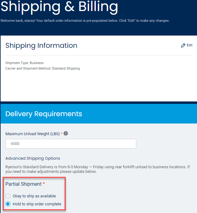 ship order complete