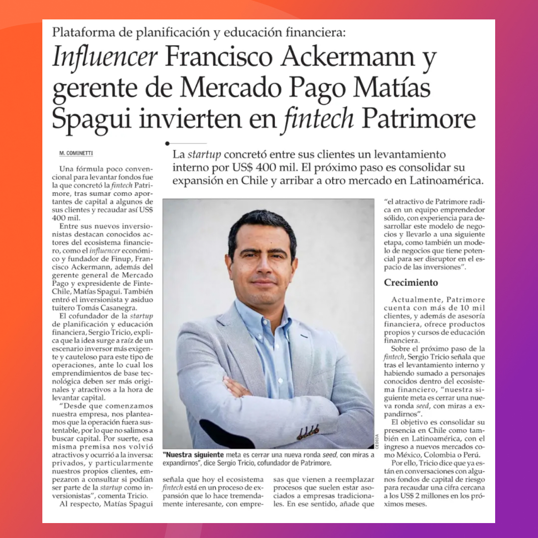 Influencer Francisco Ackermann y gerente de Mercado Pago Matías Spagui ...