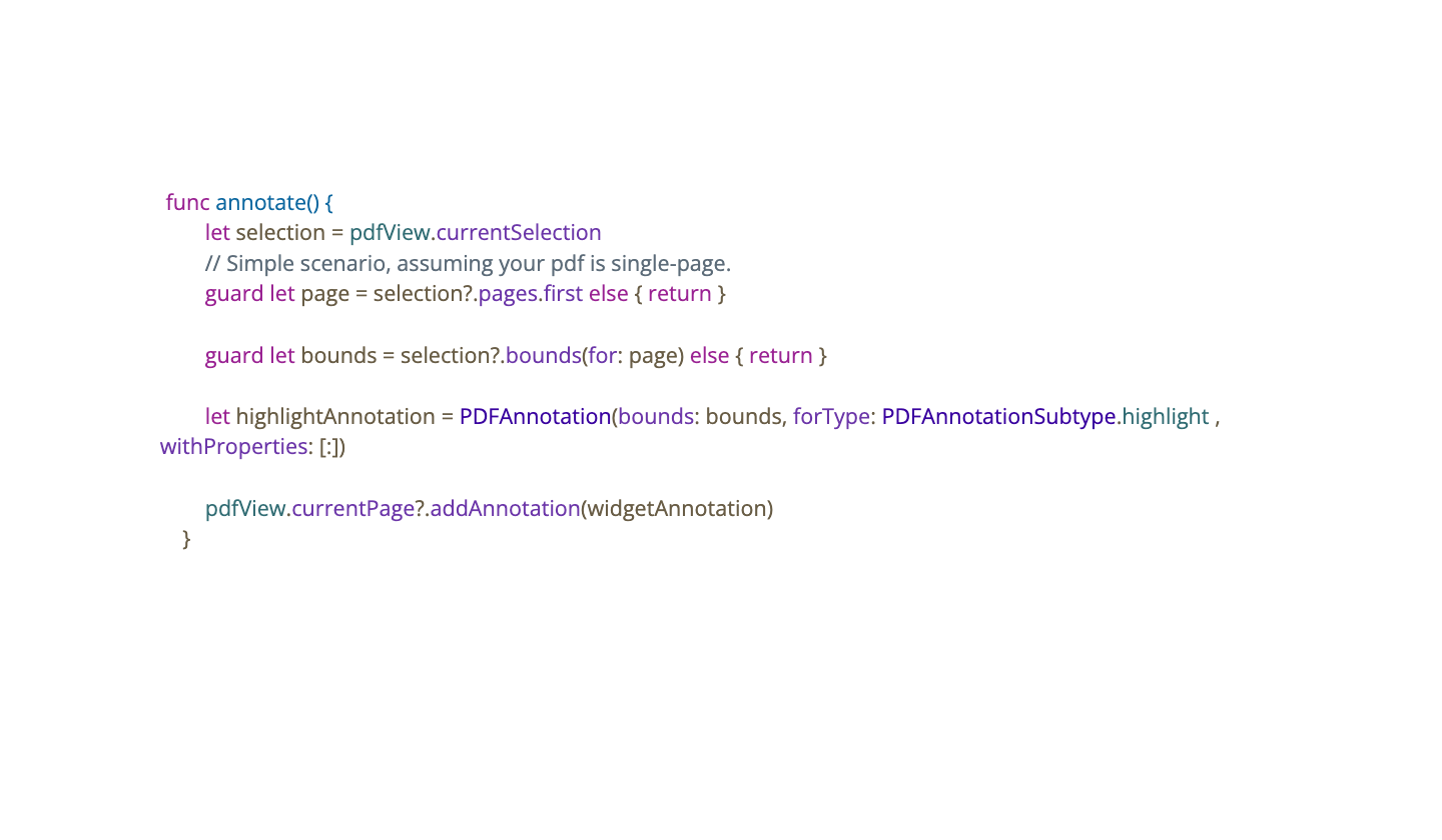 Managing PDFs in iOS using PDFKit