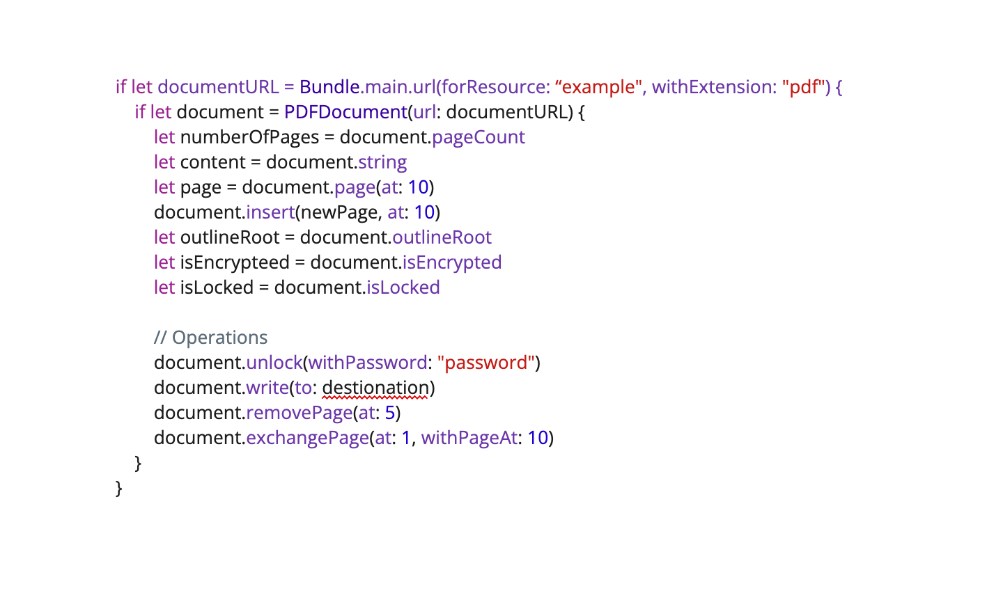 Managing PDFs in iOS using PDFKit