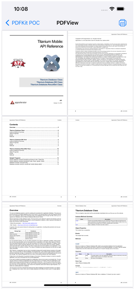 Managing PDFs in iOS using PDFKit