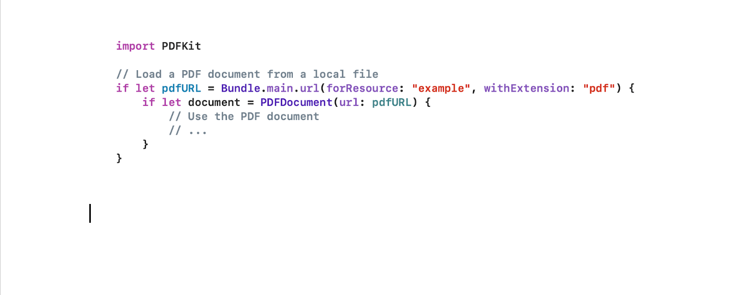 Managing PDFs in iOS using PDFKit