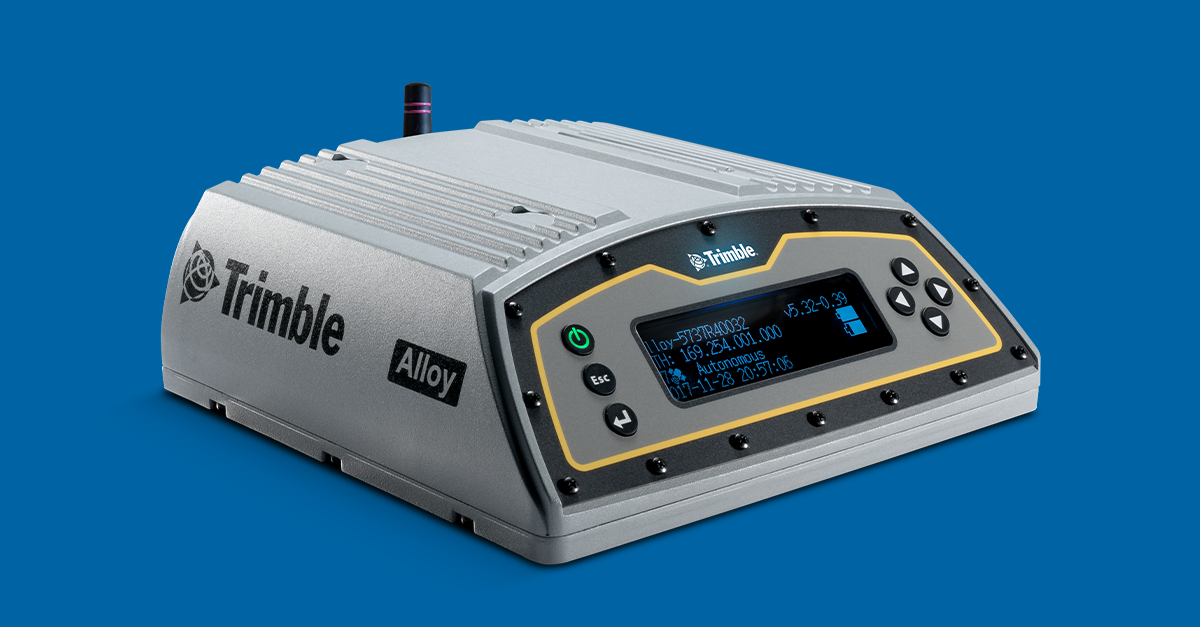 Trimble Alloy | Real-time Networks | Trimble Geospatial