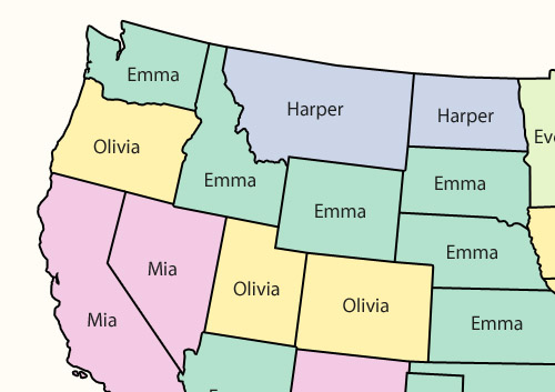 Most Popular Baby Names In Every State | Nameberry