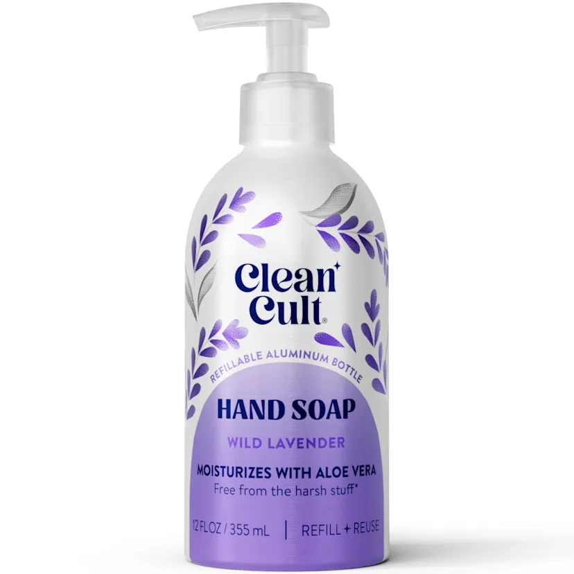 Liquid Hand Soap | Wild Lavender | 12 Fl Oz | Cleancult