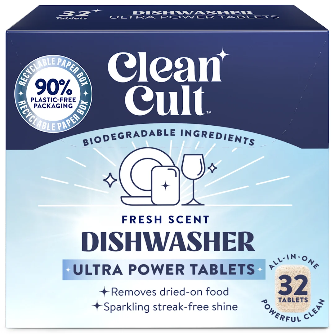 Dishwasher Tablets | Fresh Scent | 32 Tablets | Cleancult
