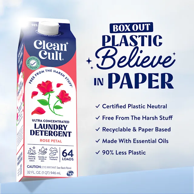 Concentrated Liquid Laundry | Rose Petal | 32 Fl Oz | Cleancult