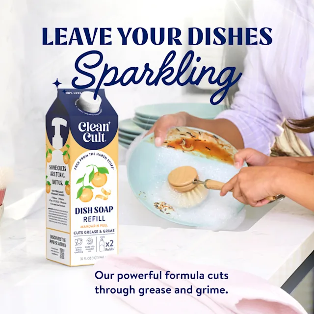 Liquid Dish Soap Refill | Mandarin Peel | 32 Fl Oz | Cleancult