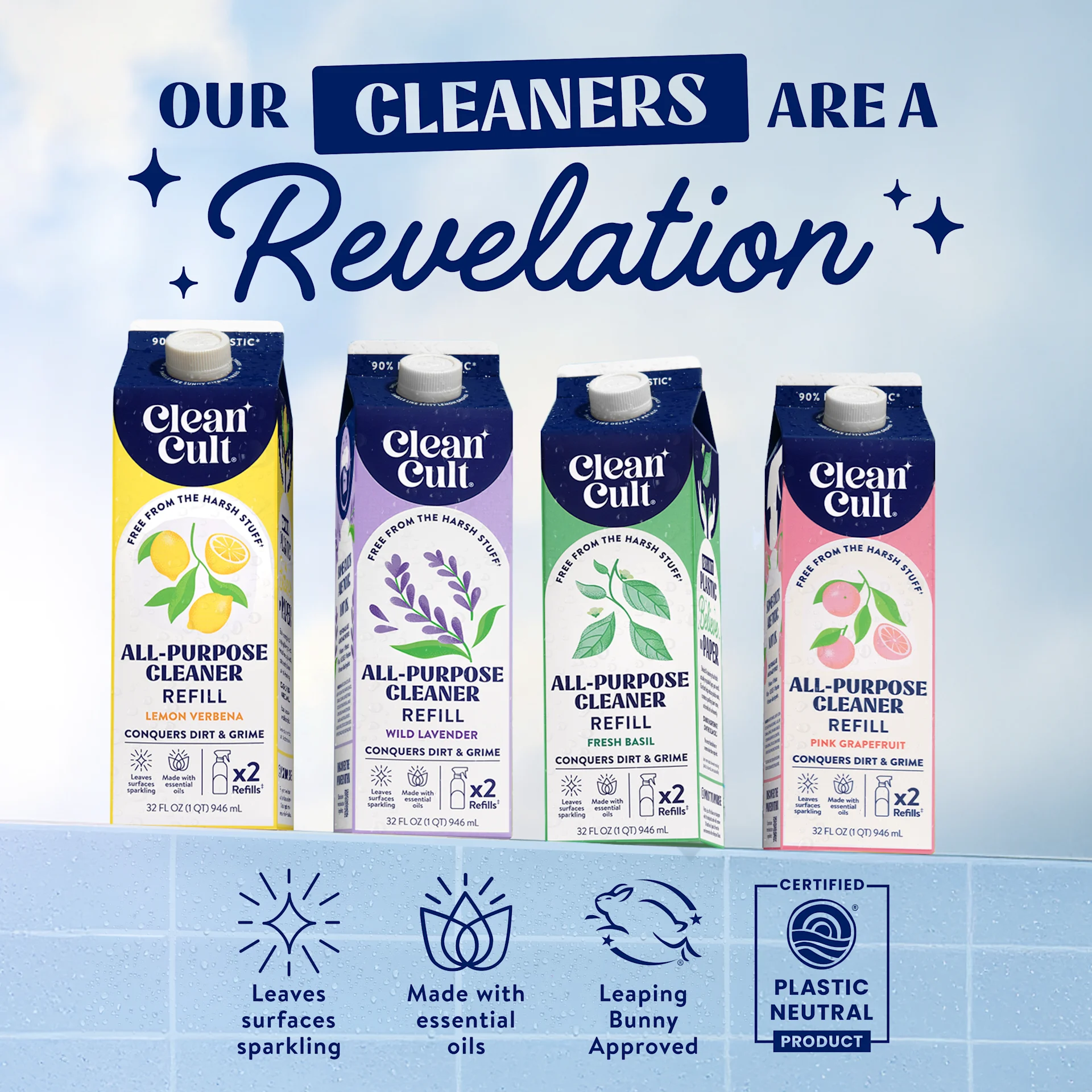 All Purpose Cleaner | Lemon Verbena | 16 Fl Oz | Cleancult