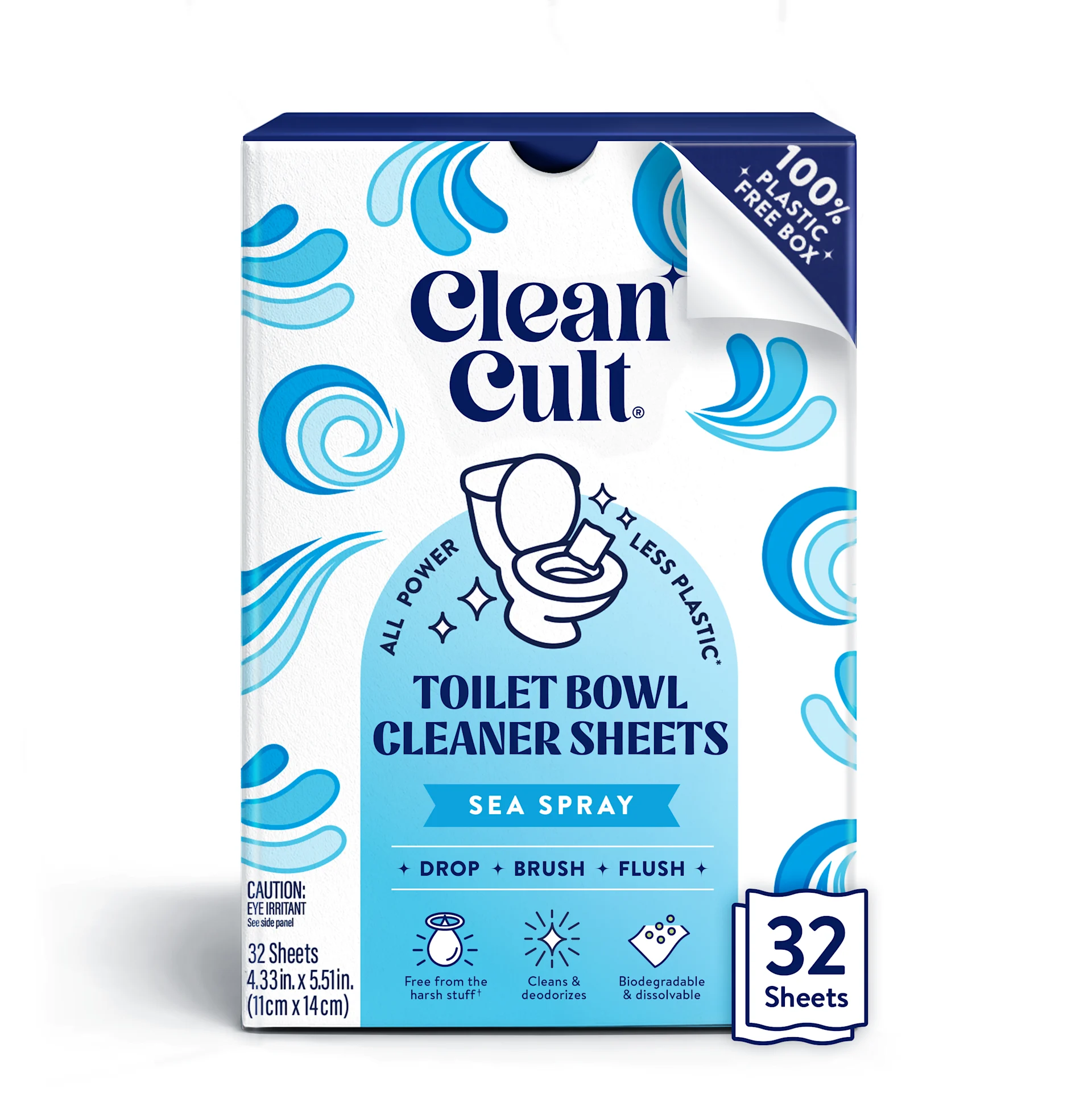 Toilet Bowl Sheets | Sea Spray | 32 Sheets | Cleancult