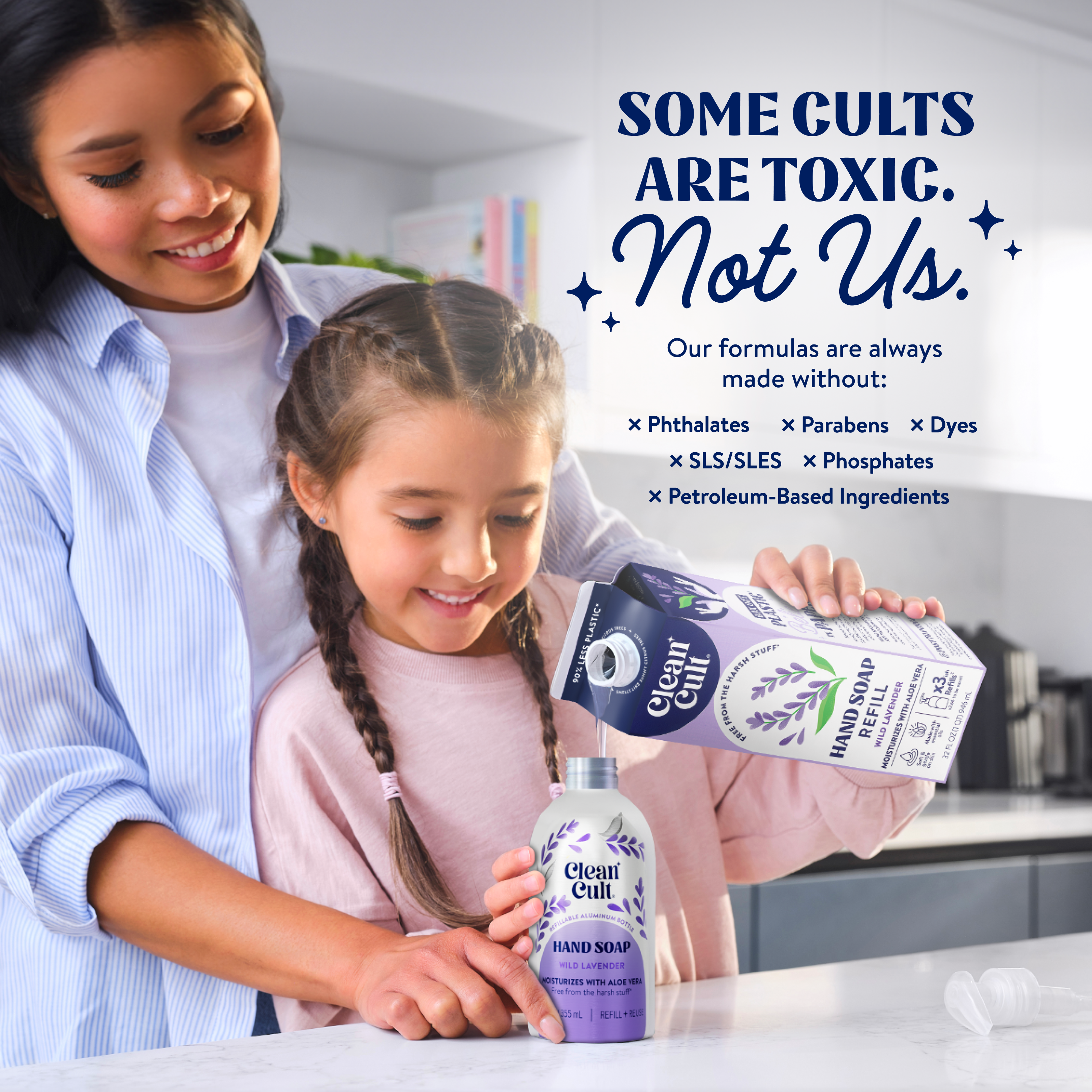 Liquid Hand Soap | Wild Lavender | 12 Fl Oz | Cleancult