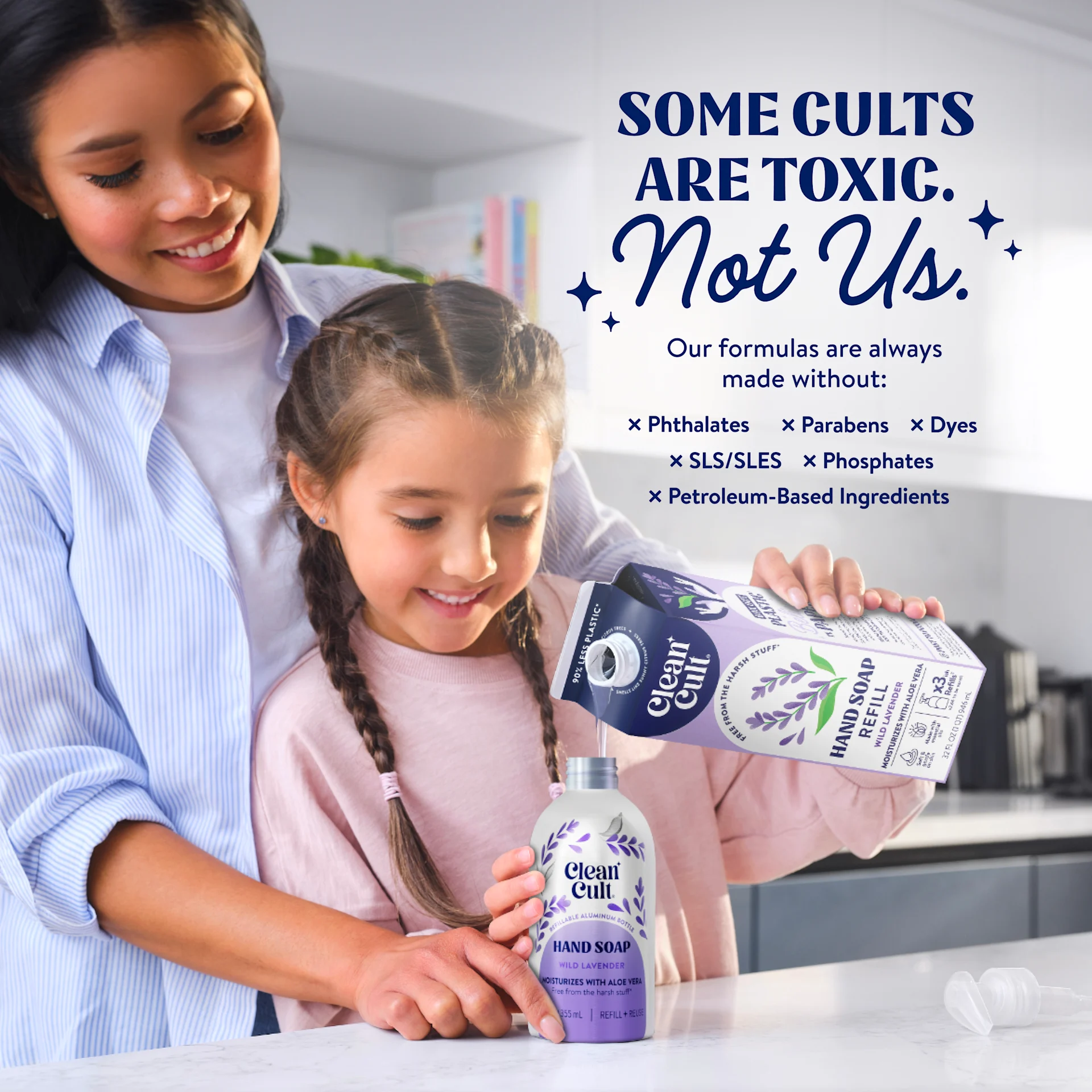 Liquid Hand Soap | Wild Lavender | 12 Fl Oz | Cleancult
