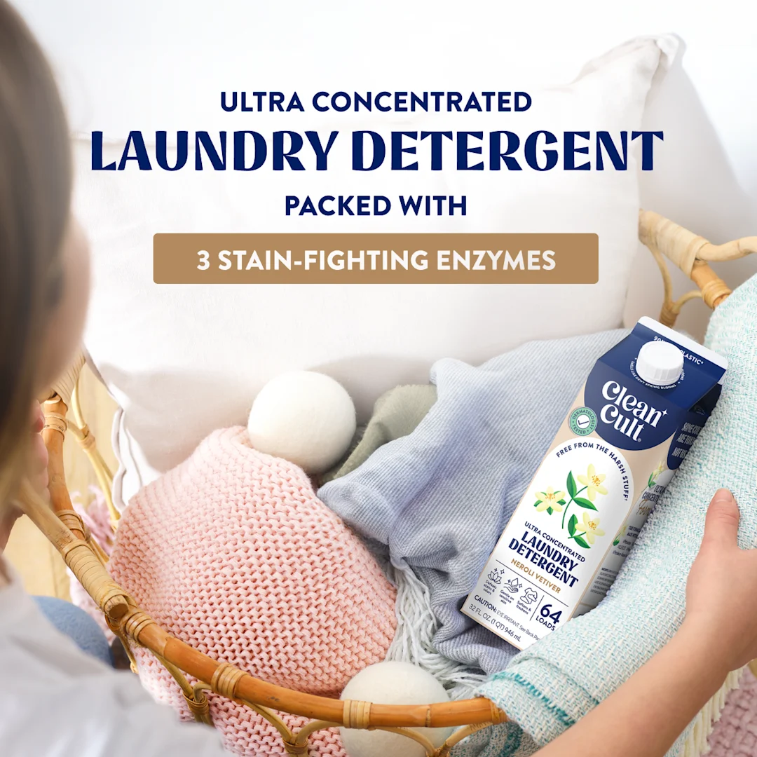 Concentrated Liquid Laundry | Neroli Vetiver | 32 Fl Oz | Cleancult