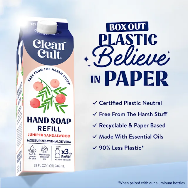 Liquid Hand Soap Refill | Juniper Sandalwood | 32 Fl Oz | Cleancult