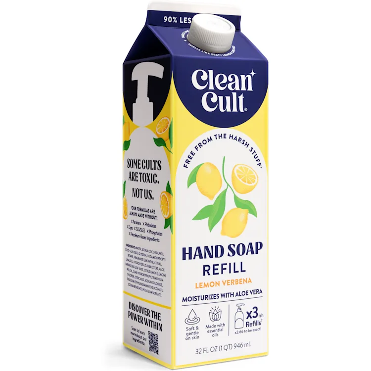 Liquid Hand Soap Refill | Lemon Verbena | 32 Fl Oz | Cleancult