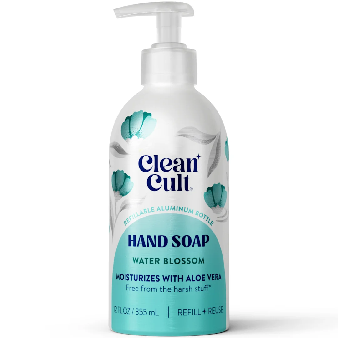 Liquid Hand Soap | Water Blossom | 12 Fl Oz | Cleancult