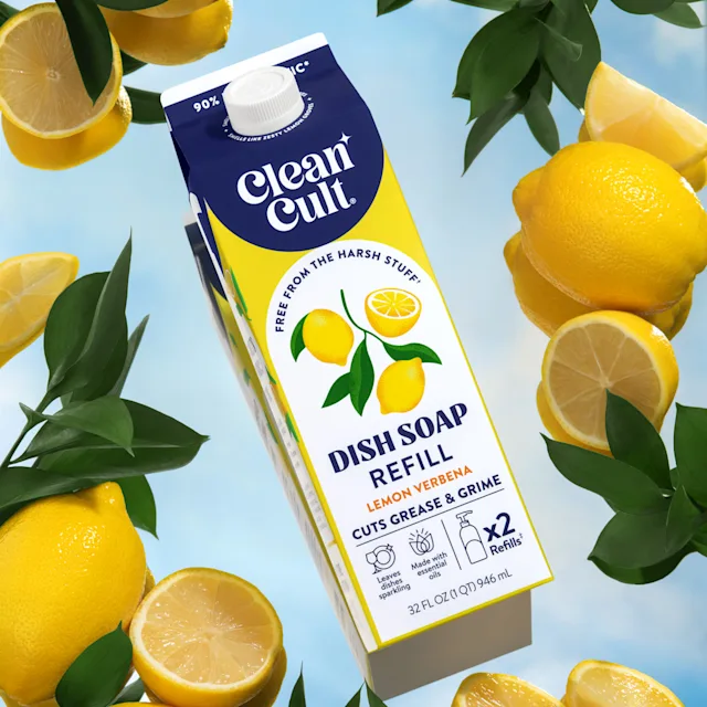 Liquid Dish Soap Refill | Lemon Verbena | 32 Fl Oz | Cleancult