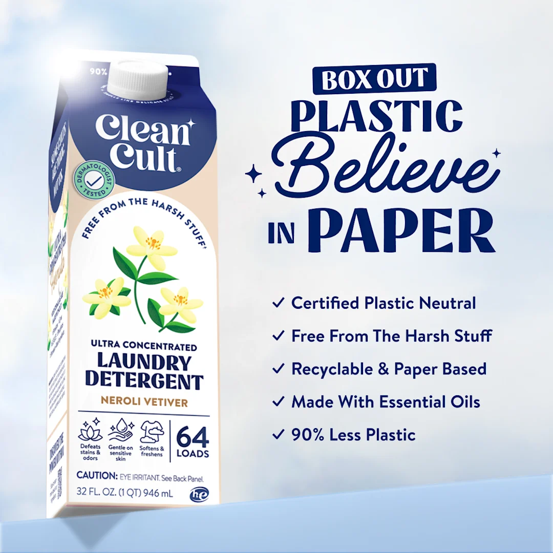 Concentrated Liquid Laundry | Neroli Vetiver | 32 Fl Oz | Cleancult