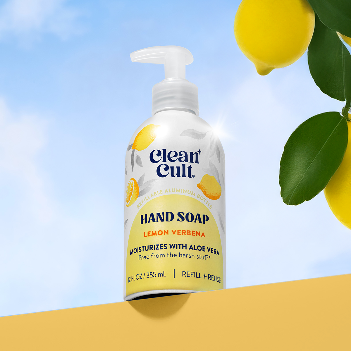 Liquid Hand Soap | Lemon Verbena | 12 Fl Oz | Cleancult