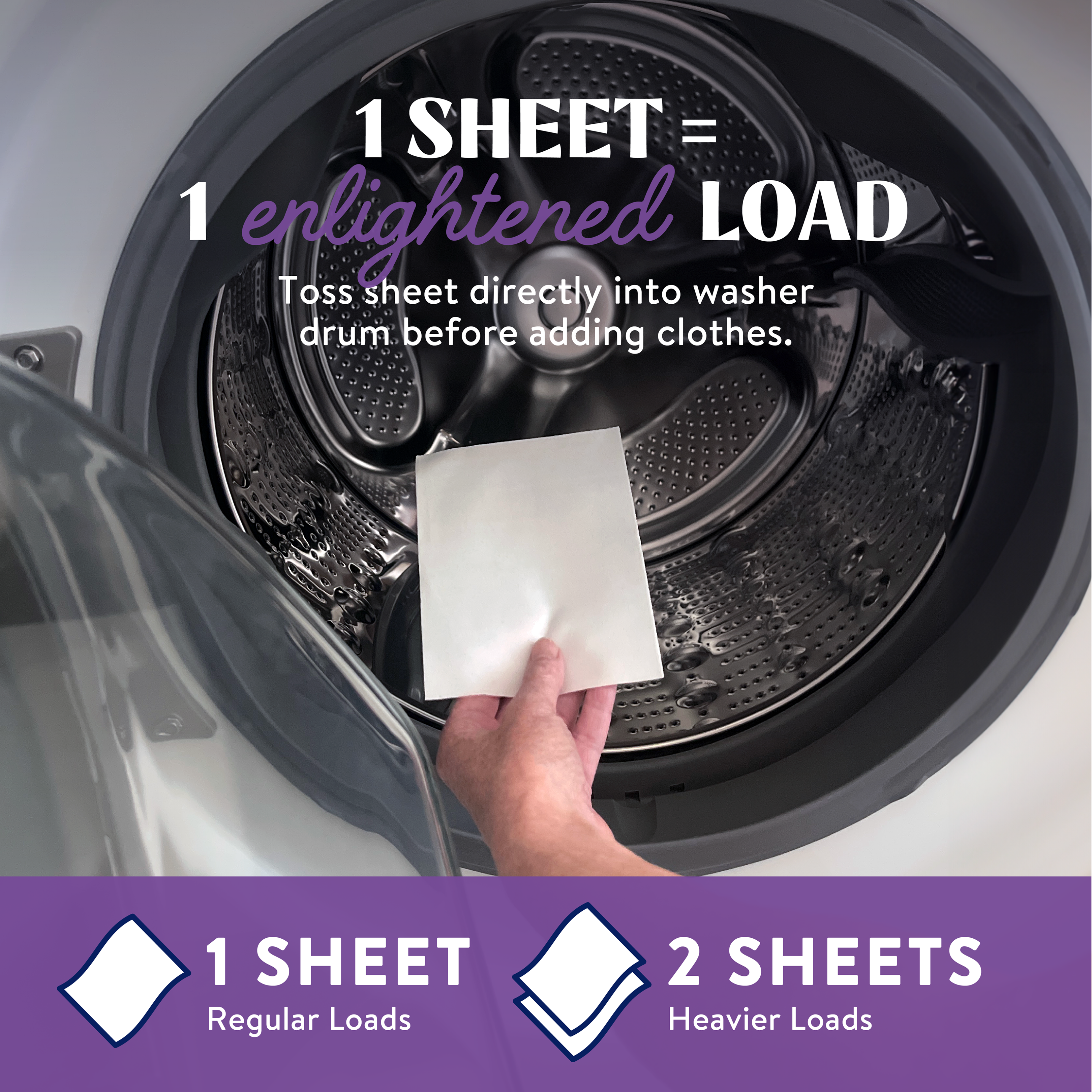 Laundry Detergent Sheets | Wild Lavender | 60 Sheets | Cleancult