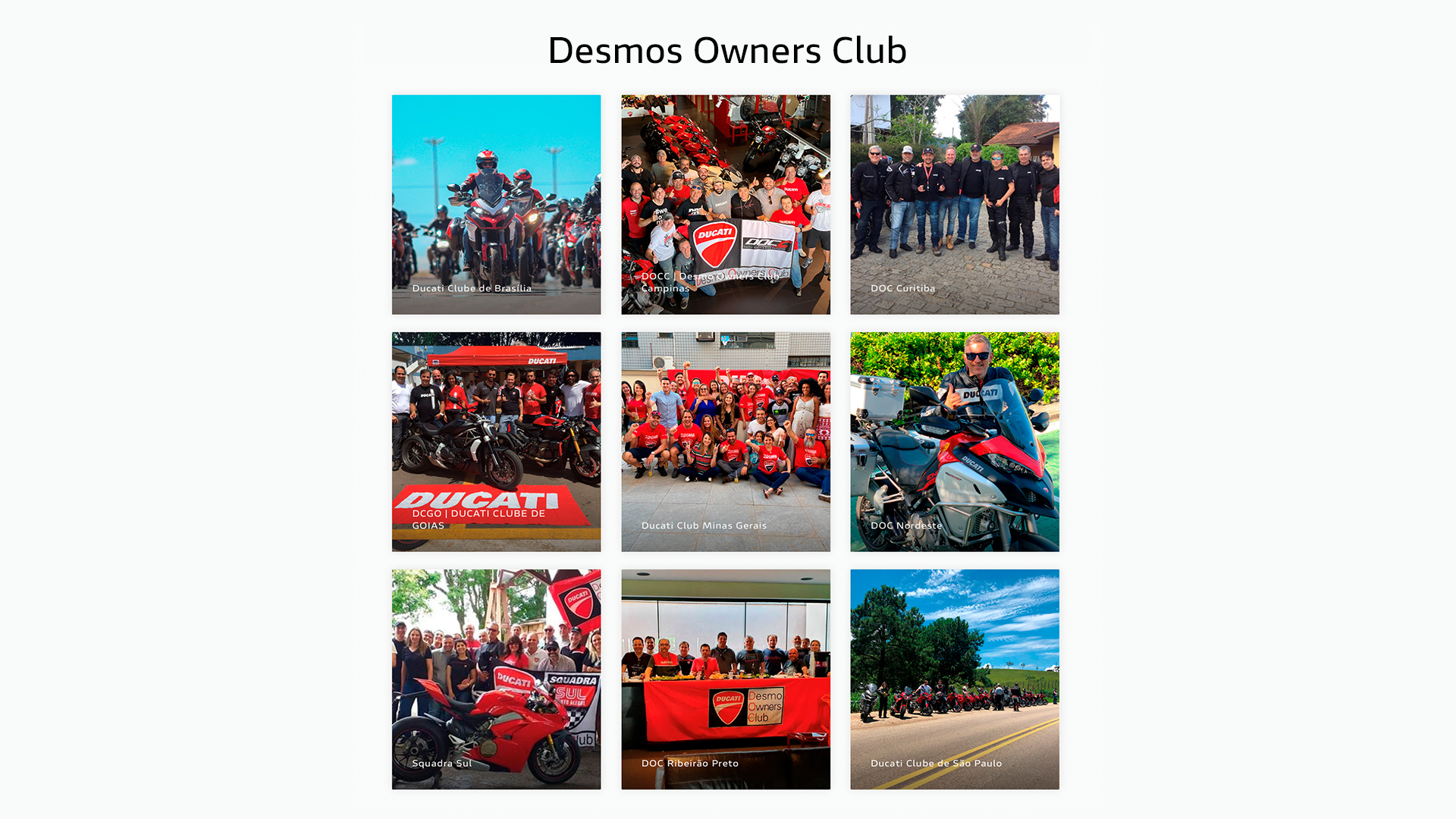 Ducati Official Club em destaque